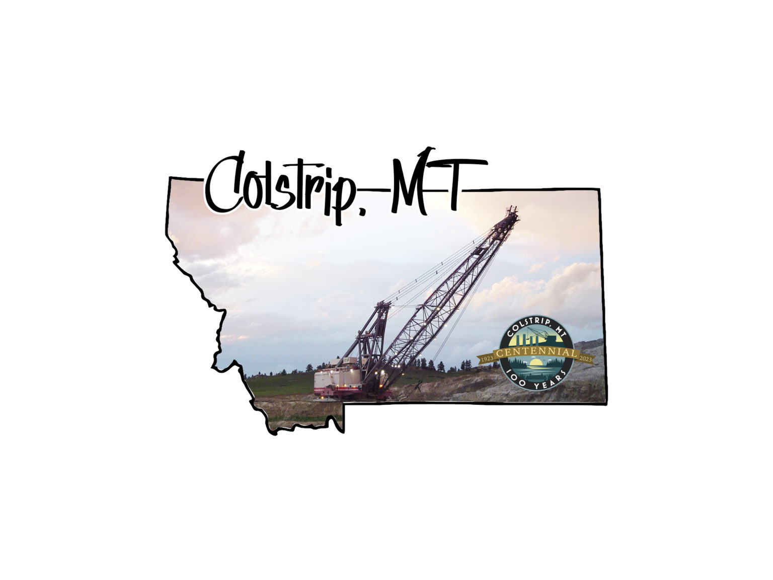 Colstrip Centennial Mining Sticker | Naked Cover